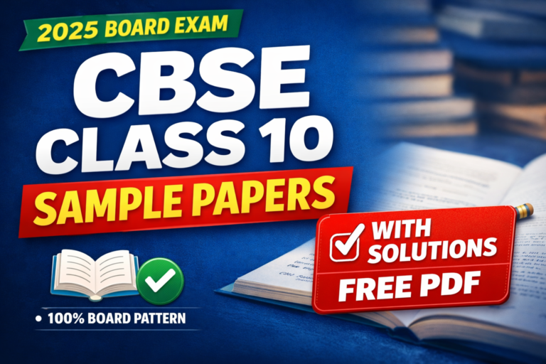 CBSE Sample Papers for Class 10 - smartchoiceacademy.in